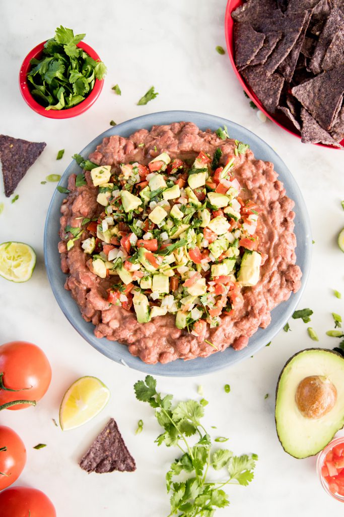 Avocado Pico de Gallo Bean Dip